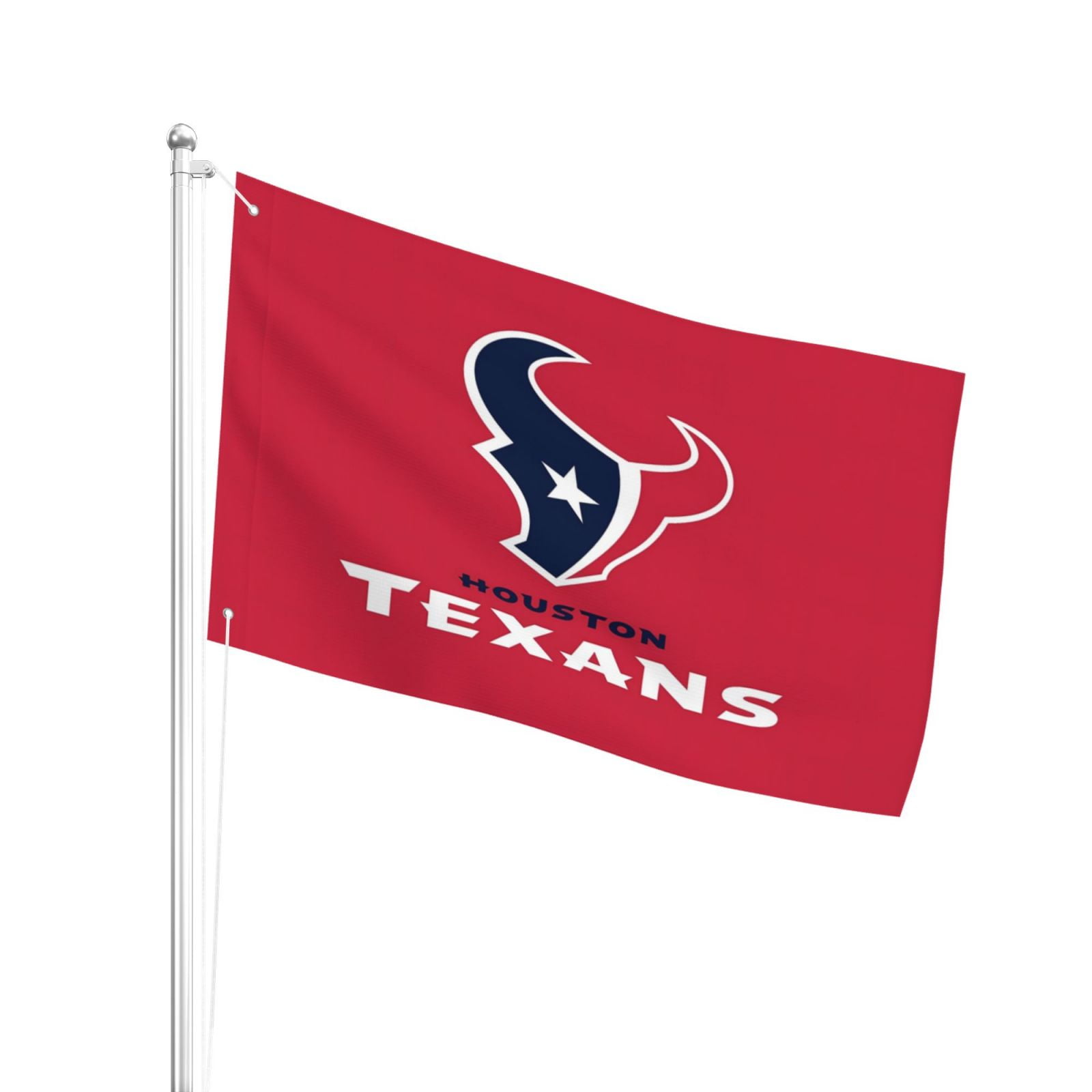 Texans Football Team Graphic 3-Ply Double Sided Flag 2x3ft in Vibrant ...