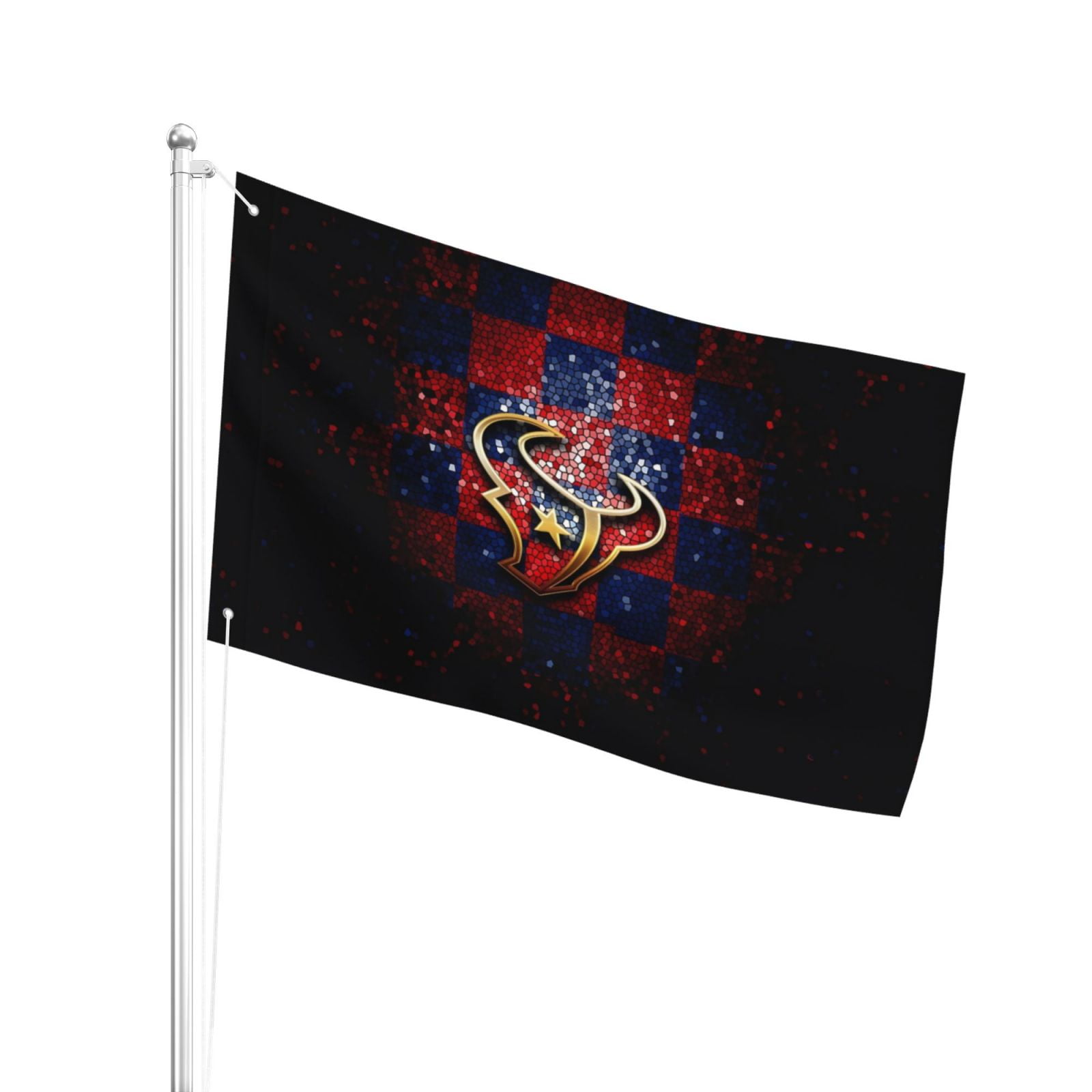 Texans Football Team Graphic 3-Ply Double Sided Flag 2x3ft in Vibrant ...