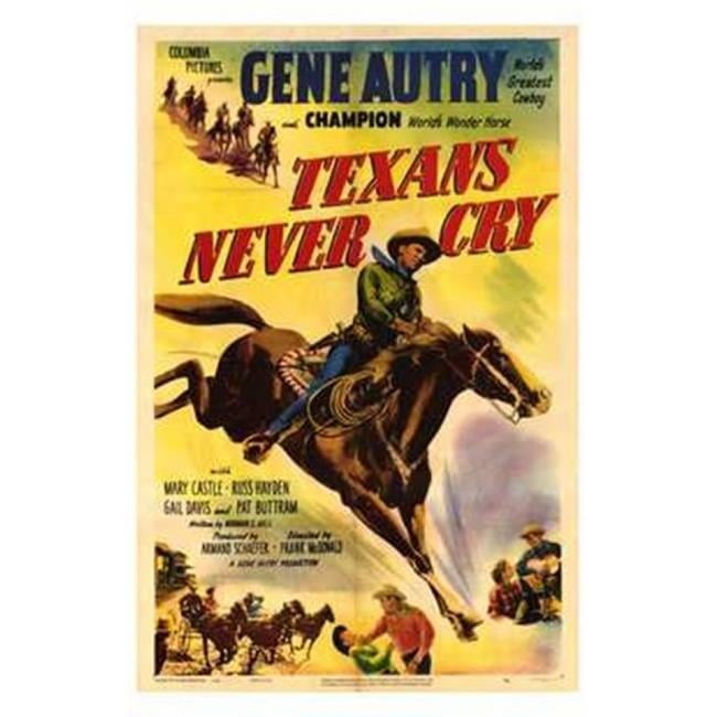 Texans Never Cry Movie Poster - 11 x 17 in. - Walmart.com