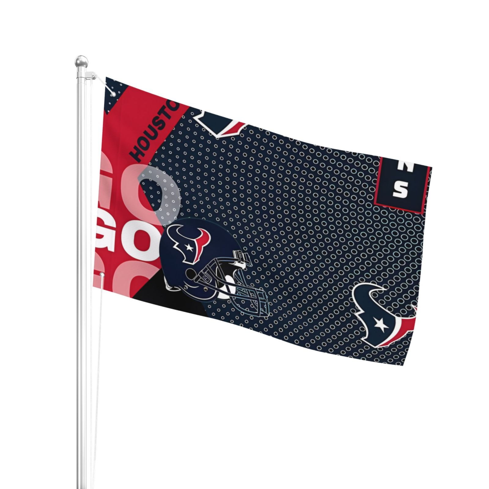 Texans Three Layer personalized Double Sided Flag Football Fans ...