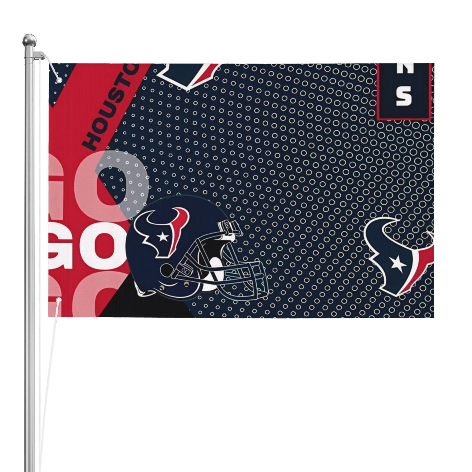 Texans Three Layer personalized Double Sided Flag Football Fans ...