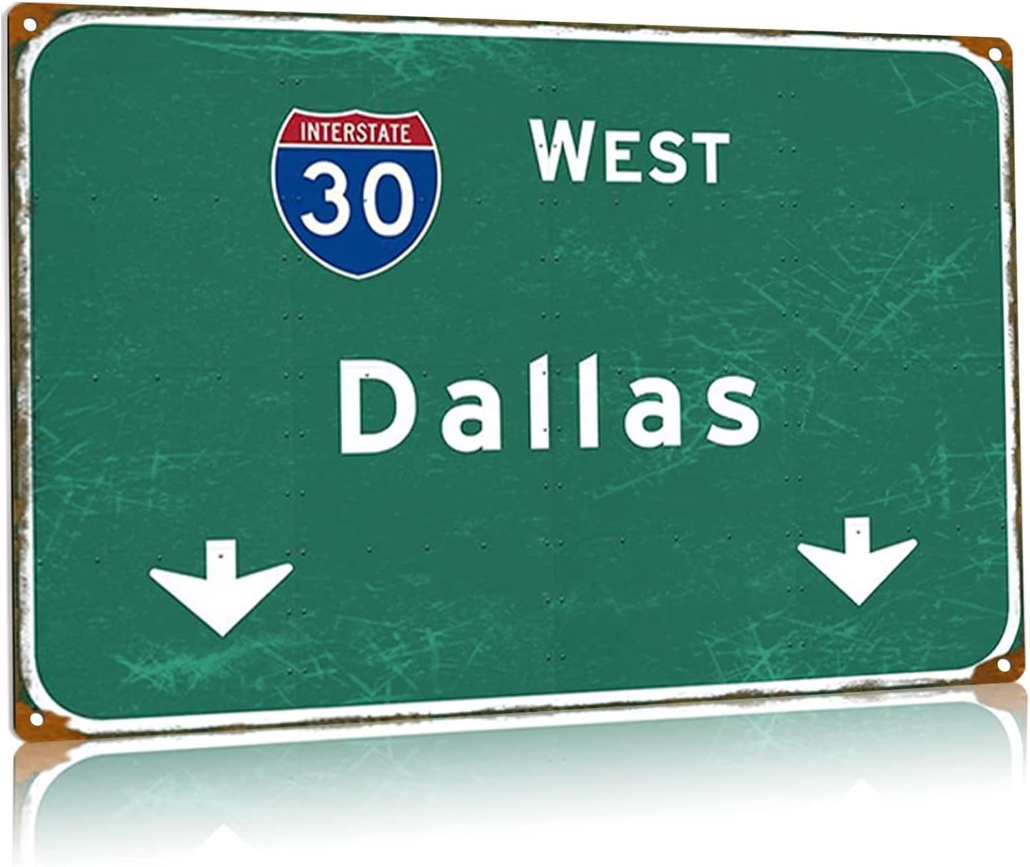 Texas 114 Airport Metal Tin Signs West Dfw Airport Direction Signs ...