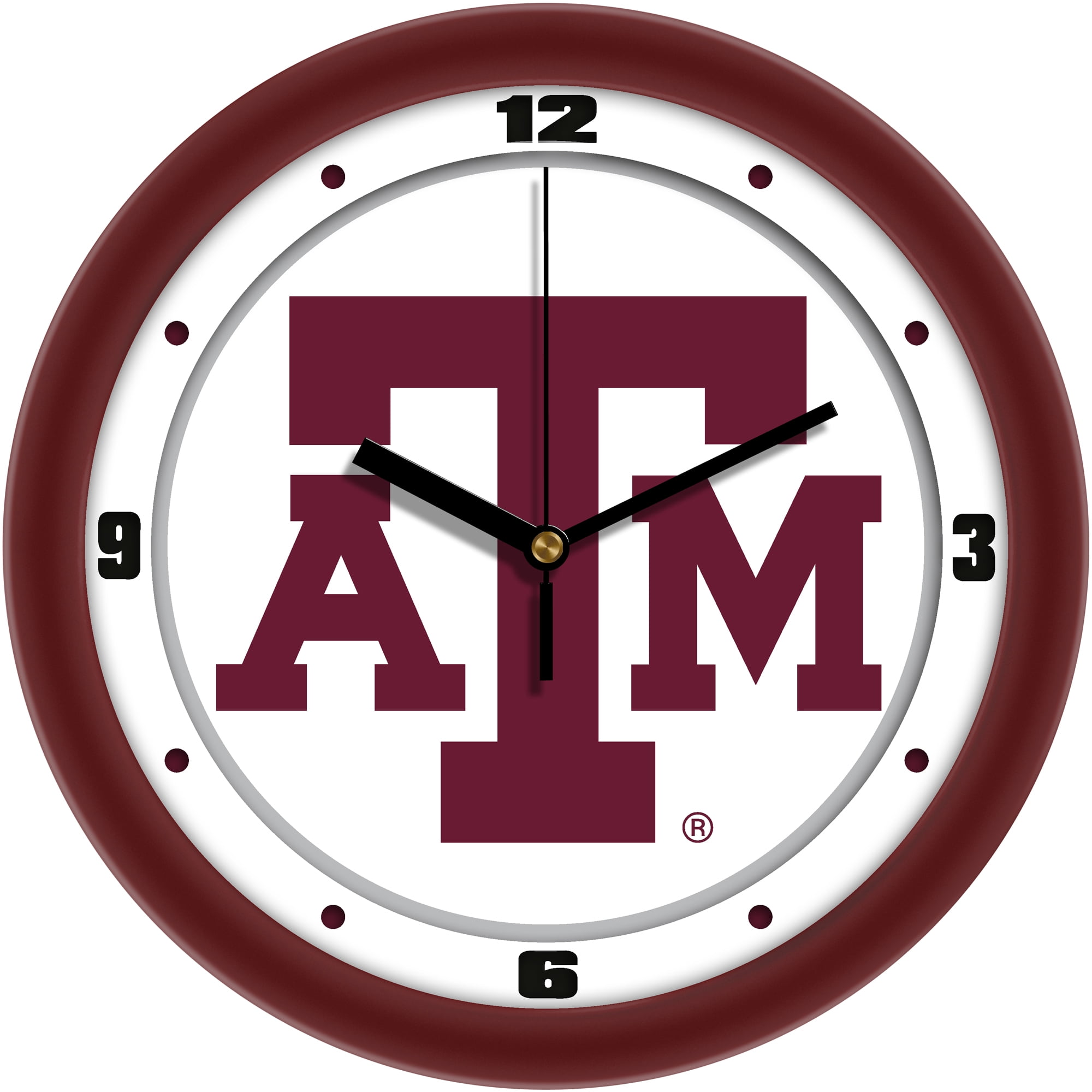 Texas A&M Aggies 11.5'' Suntime Premium Glass Face Traditional Logo ...
