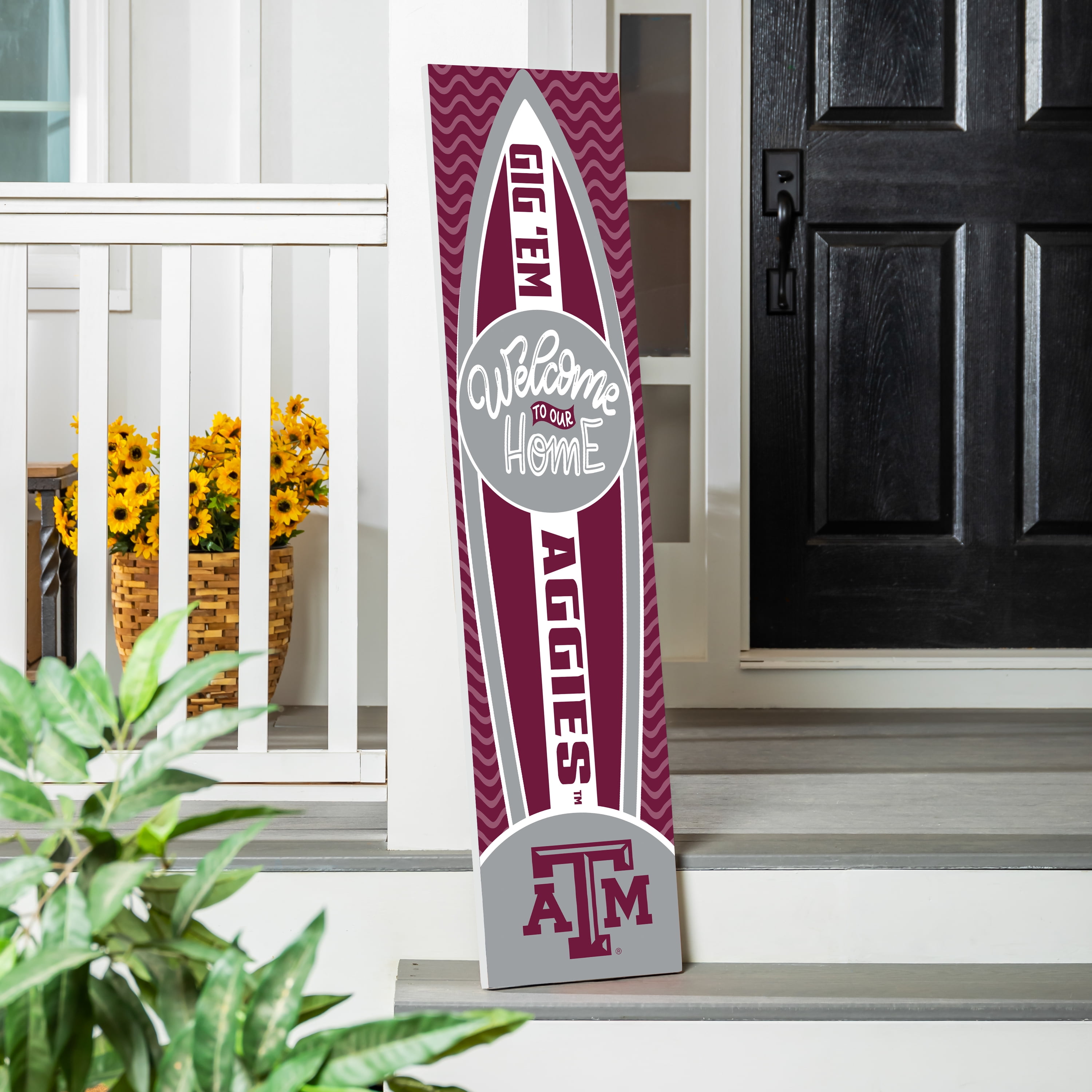 Texas A&M Aggies 47" Surfboard Summer Porch Leaner Welcome Wall Sign ...