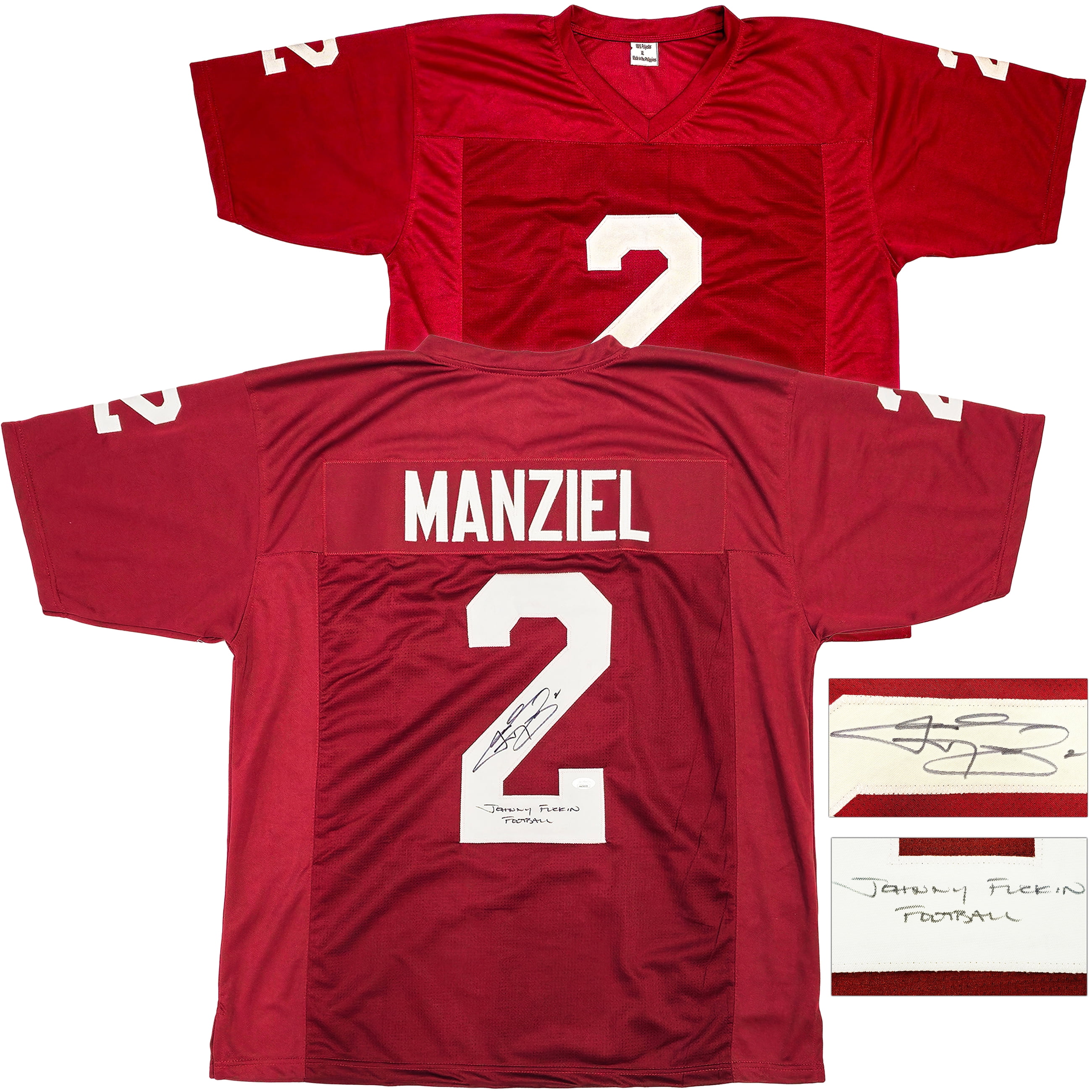 Texas A&M Aggies Johnny Manziel Autographed Maroon Football Jersey ...
