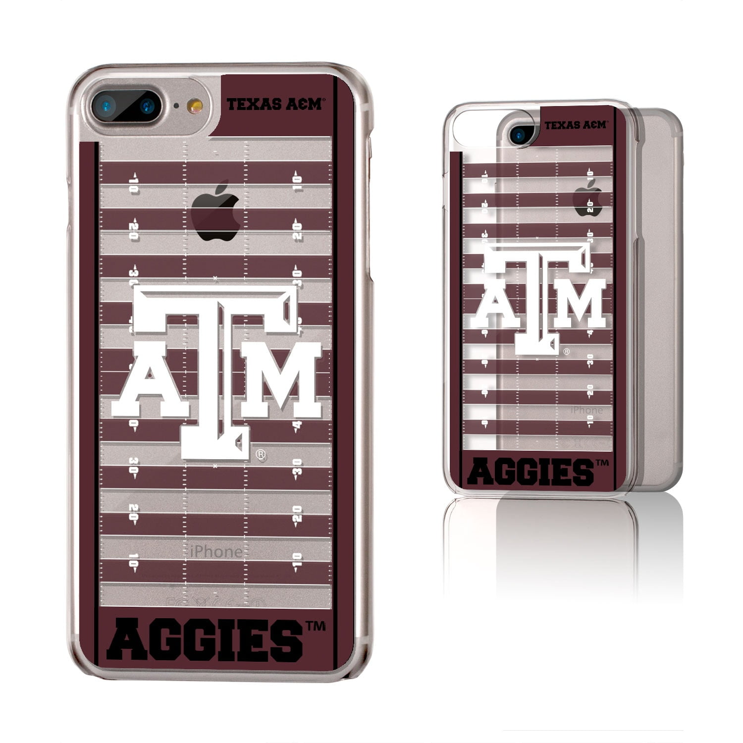 Texas A&M Aggies iPhone Clear Football Field Design Case - Walmart.com