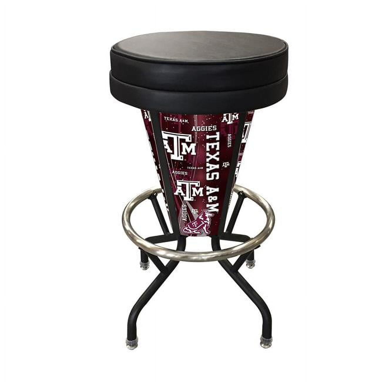 Texas A&M Bar Stool with Aggies Logo Swivel Seat - 30 in. Lighted ...