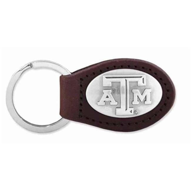 Texas A&M Leather Key Fob- Brown - Walmart.com