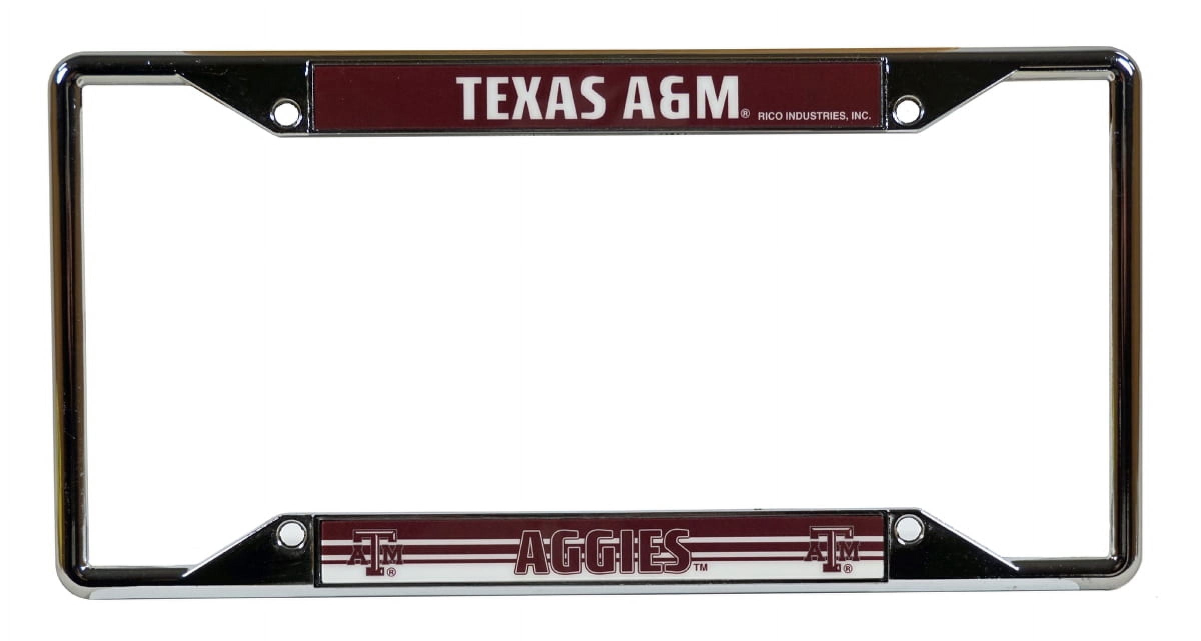 Texas-A&M-Aggie's EZ View License Plate Frame - Designed for Upper or ...