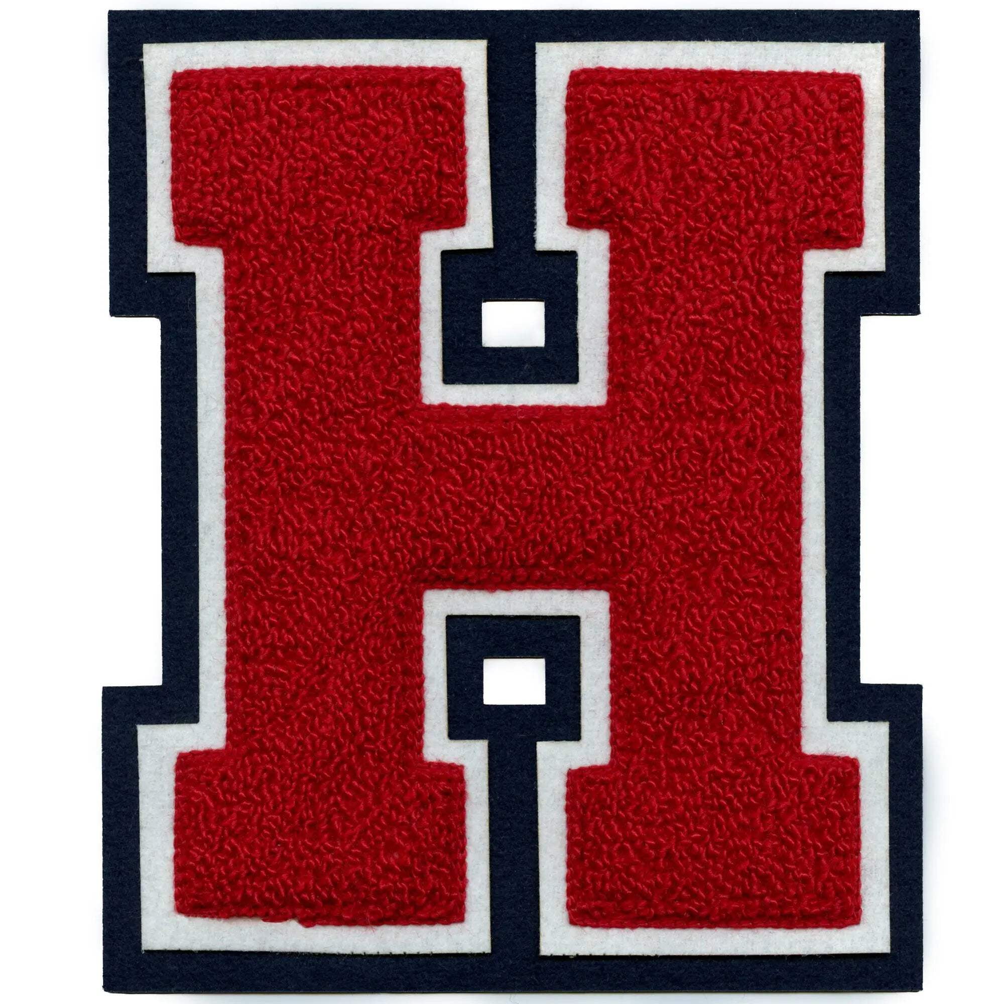 Texas Block Letter H Patch Houston Varsity Jacket Chenille Sew On ...