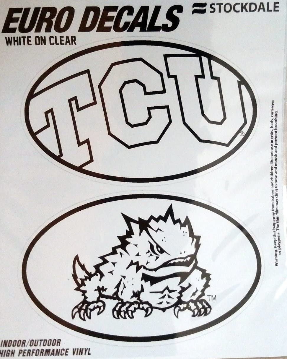 Texas Christian University Horned Frogs TCU 2-Piece White and Clear ...