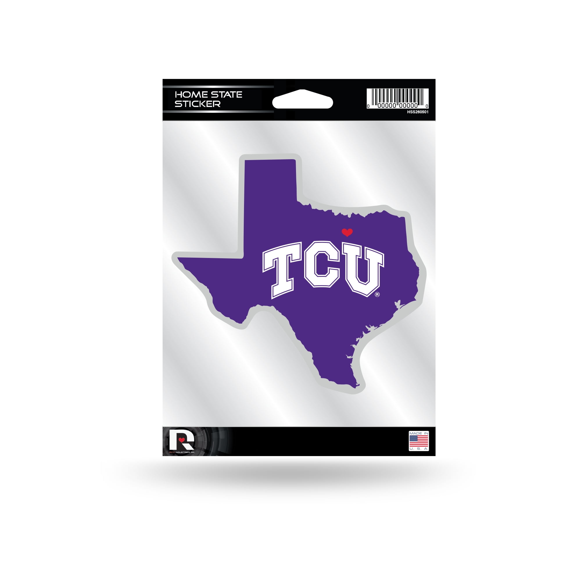 Tcu Home State Sticker - Walmart.com