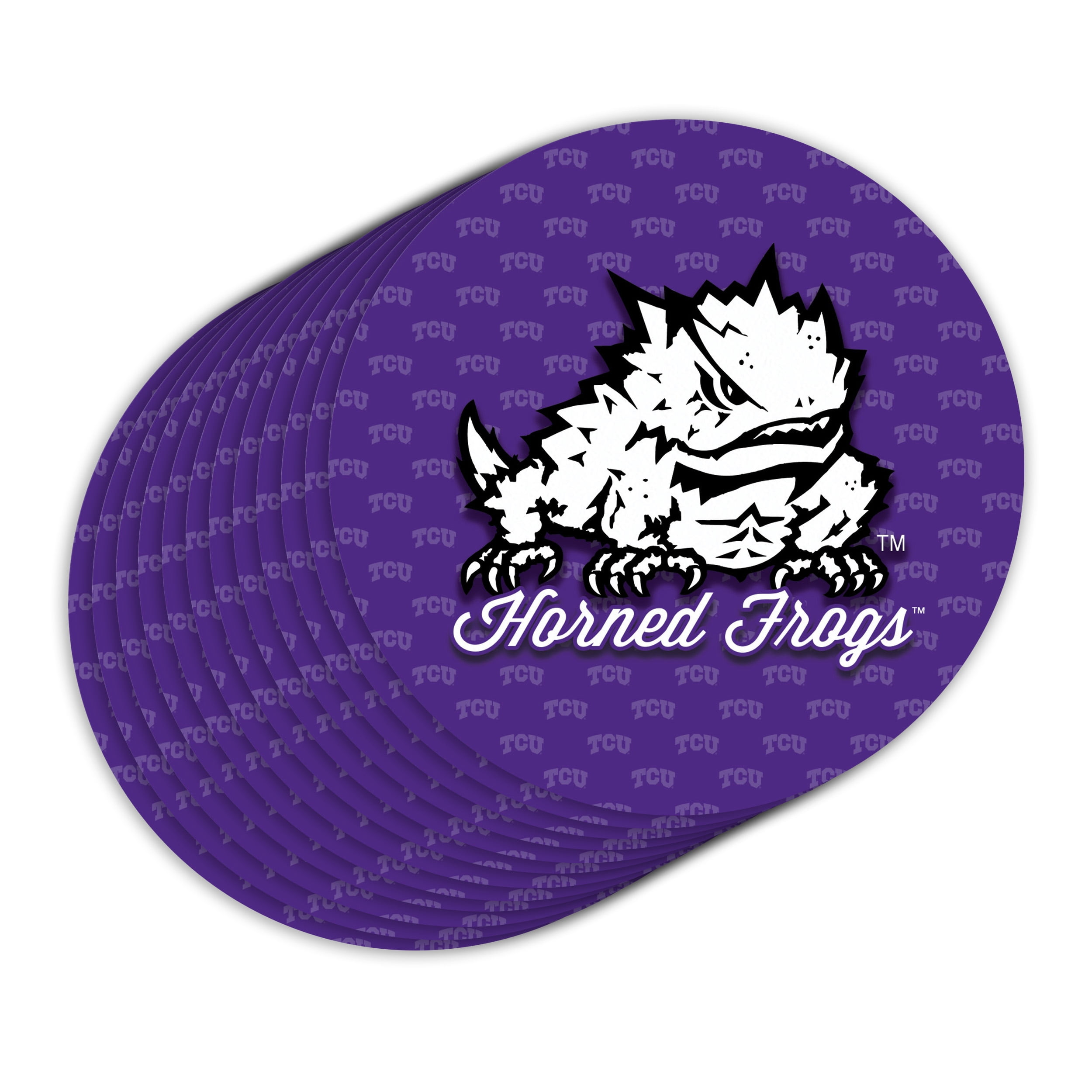 Texas Christian University Mascot 4 x 4 Paperboard Coasters Pack of 12 ...