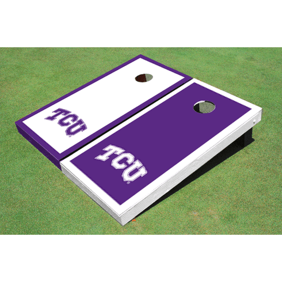 Texas Christian University "TCU" Alternating Border Cornhole Boards ...