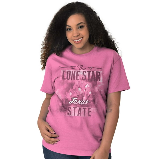 Texas Cute TX State Flower Souvenir Women's Graphic T Shirt Tees Brisco Brands S - Walmart.com