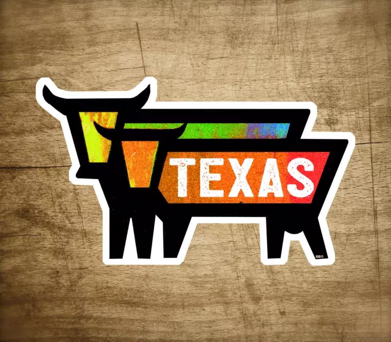 Texas Decal Sticker Cattle Cow Rancher Vintage Longhorn Steers Phone ...
