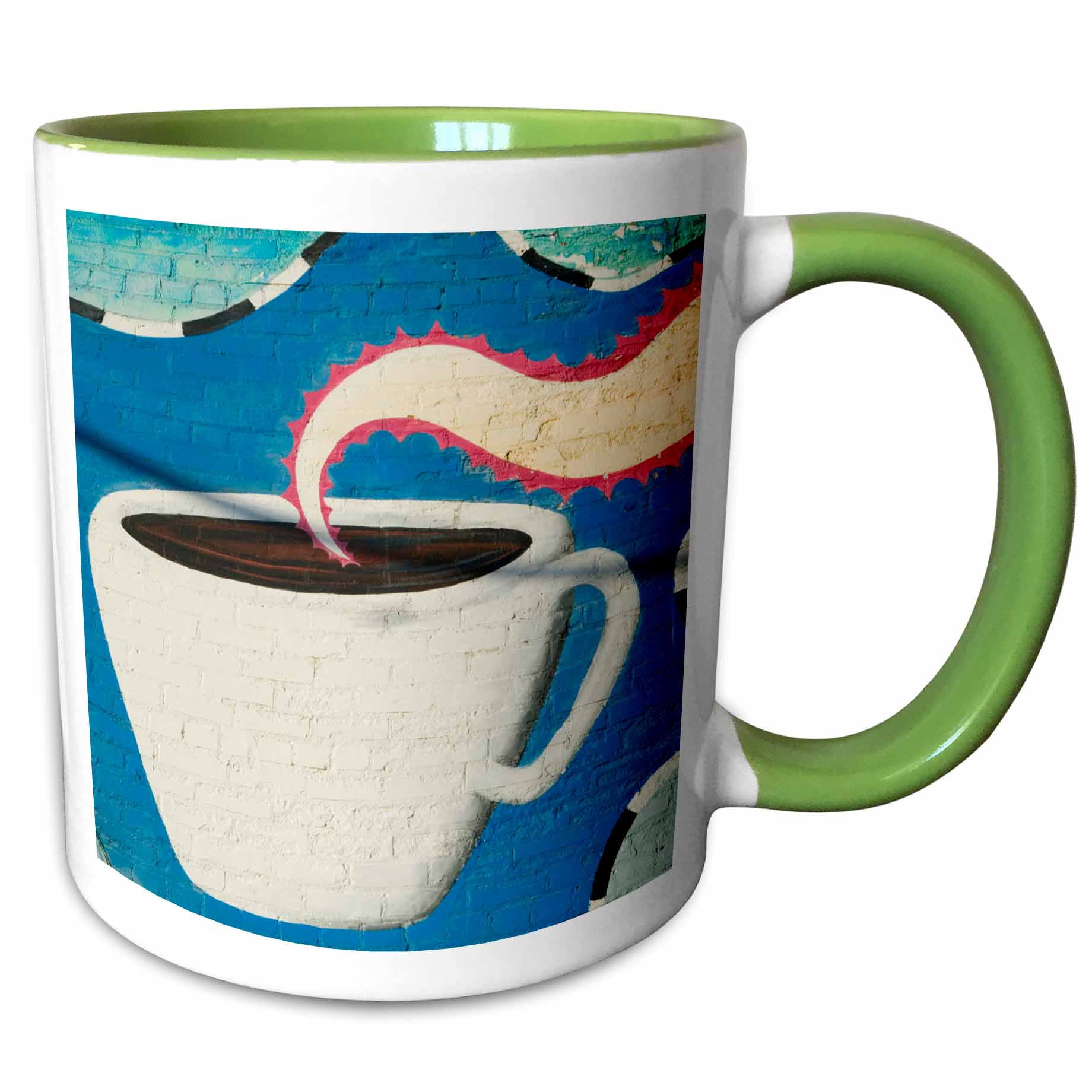 3drose, Texas, Deep Ellum District, Coffee Cup Mural - Us44 Wbi0032 ...