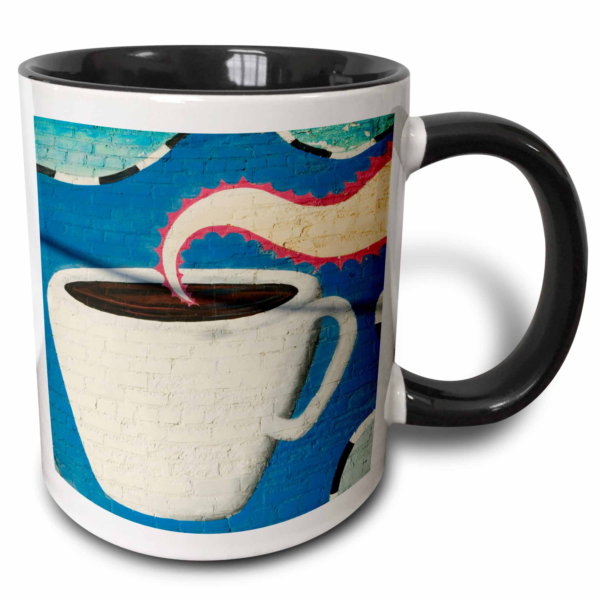 3drose, Texas, Deep Ellum District, Coffee Cup Mural - Us44 Wbi0032 ...