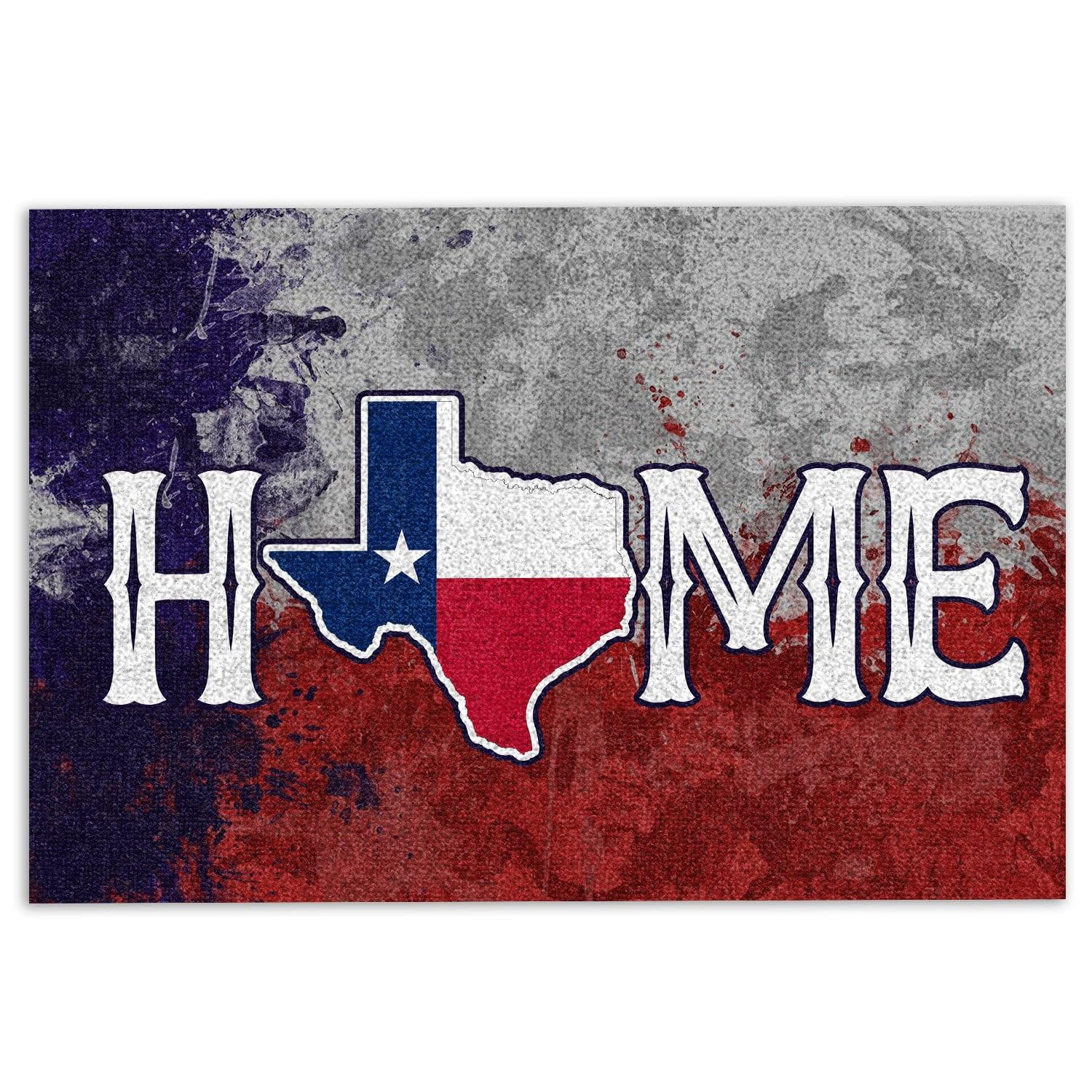 Texas Door Mat Welcome Home Texas Flag Map Bluebonnet Wild West Cowboy ...