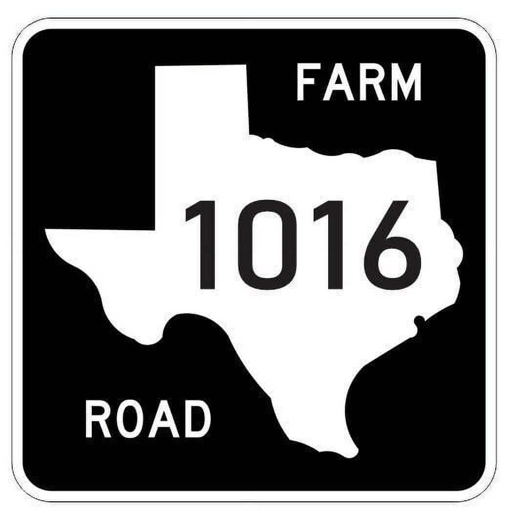 Texas Farm to Market FM Road 1016 Metal Sign Decal R7191 Highway Sign ...