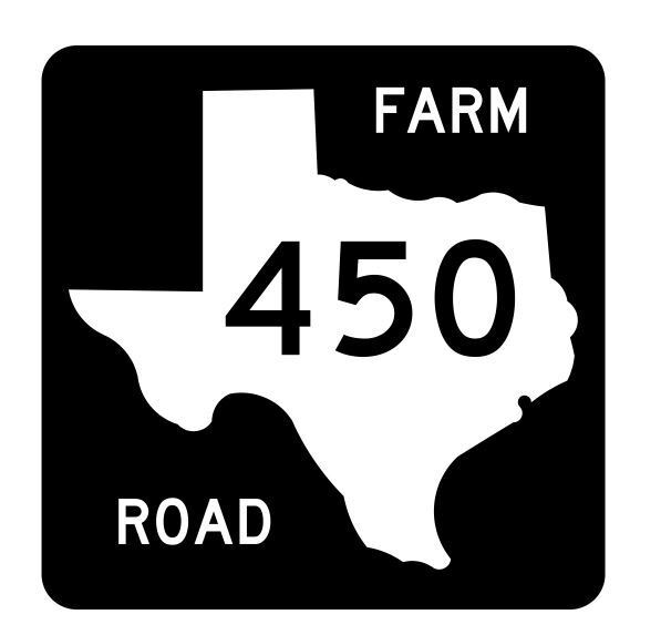 Texas Farm to Market FM Road 450 Metal Sign Decal R7014 Highway Sign ...
