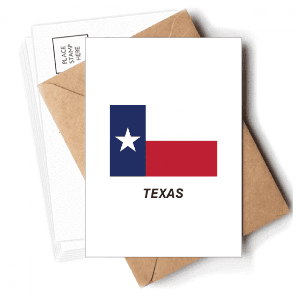 Texas Flag Contour Art Deco Fashion Postcards Envelopes Blank Note ...