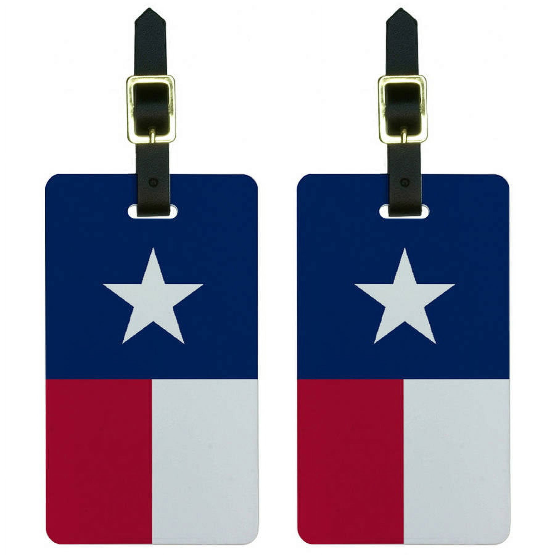 Texas Flag Luggage Tags Suitcase Carry-On ID, Set of 2 - Walmart.com