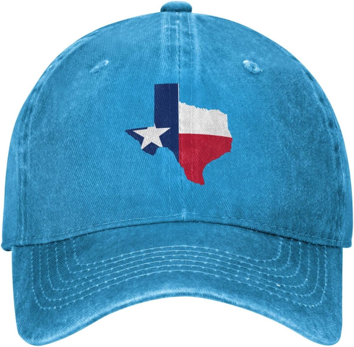 Texas Flag Map Baseball Cap Classic Adjustable Plain Hat for Men Women ...