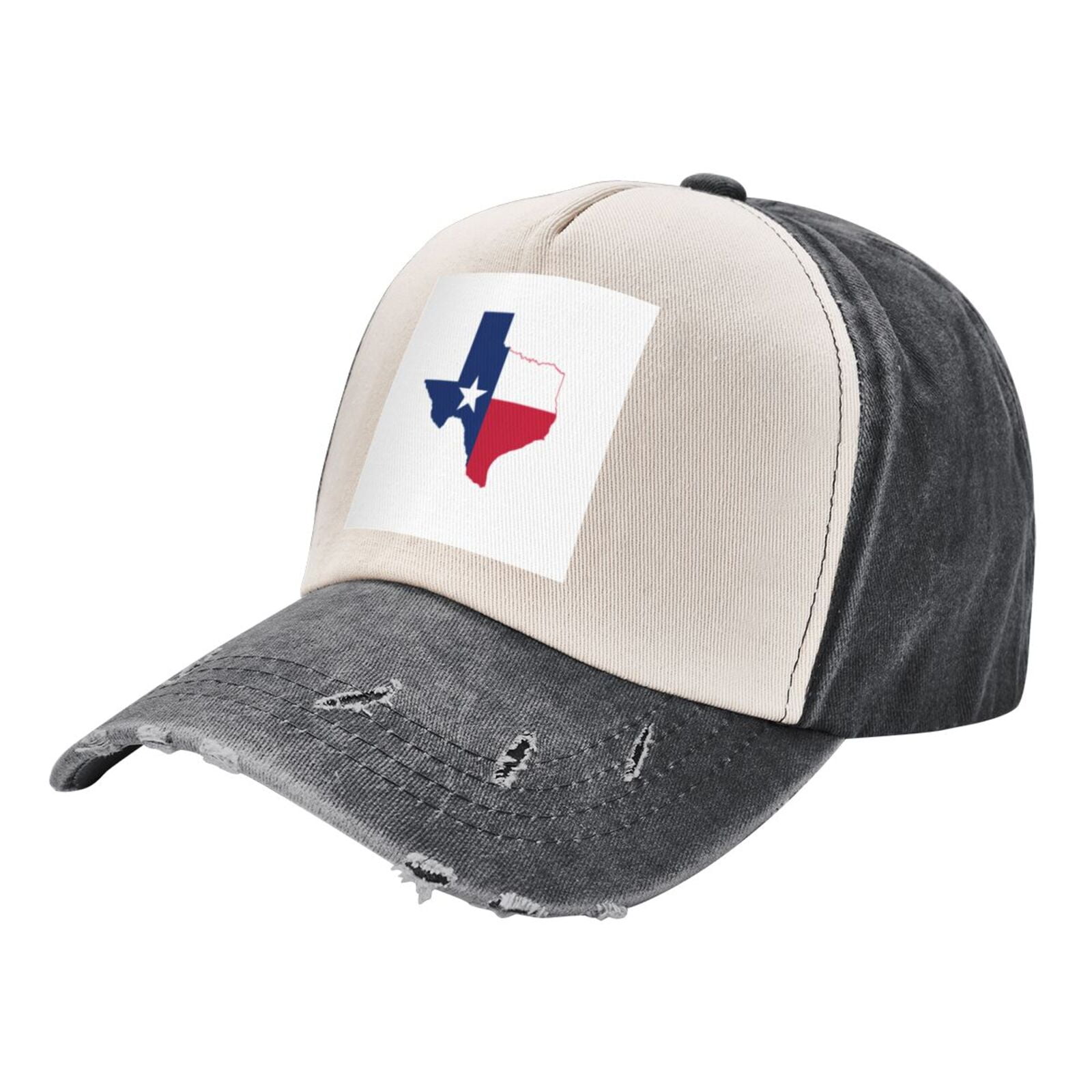 Texas Flag Map Distressed Baseball Cap Dad Hats for Men Women Vintage ...