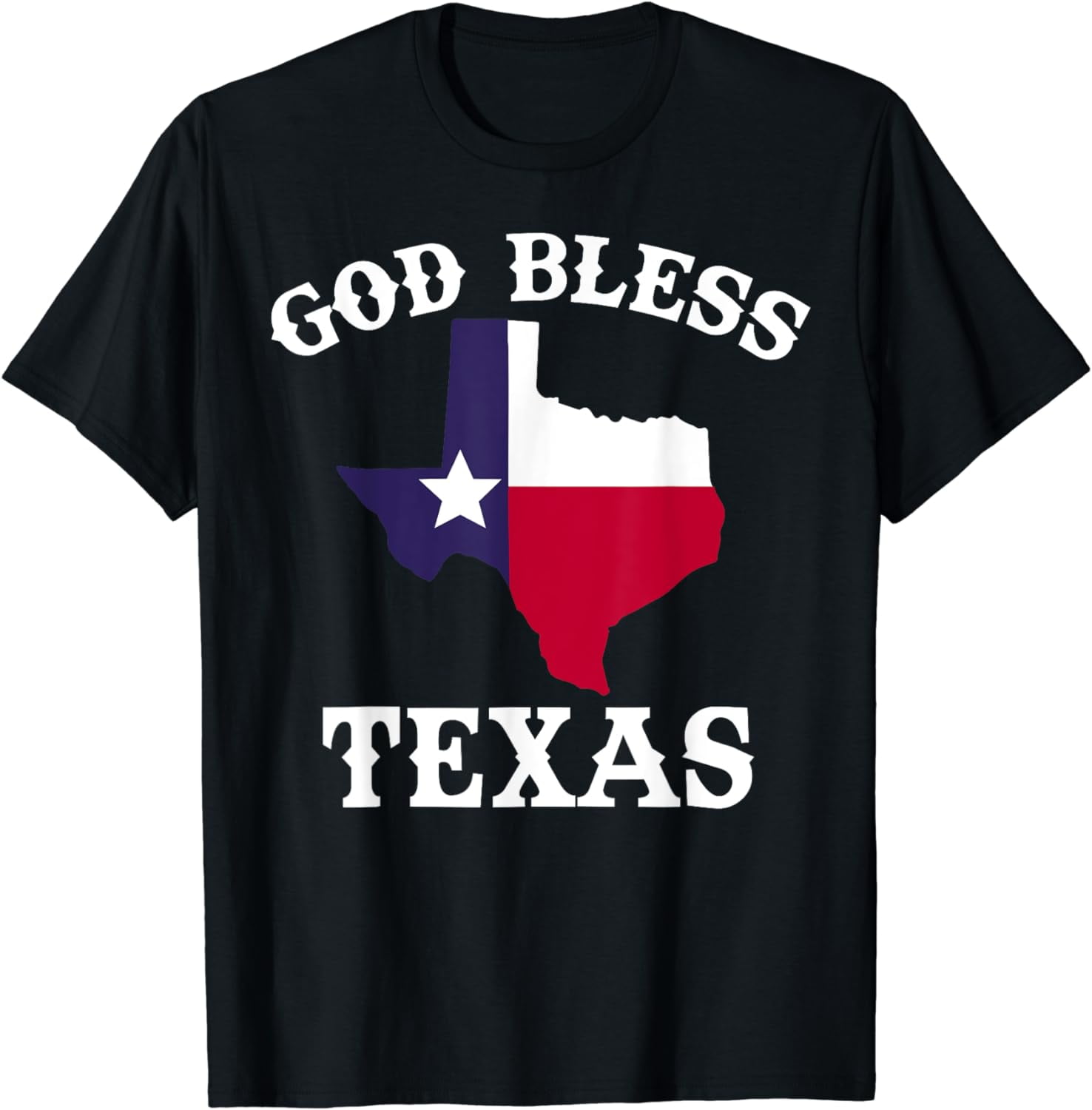 Texas Flag Patriotic Texan Pride God Bless Texas T-Shirt - Walmart.com