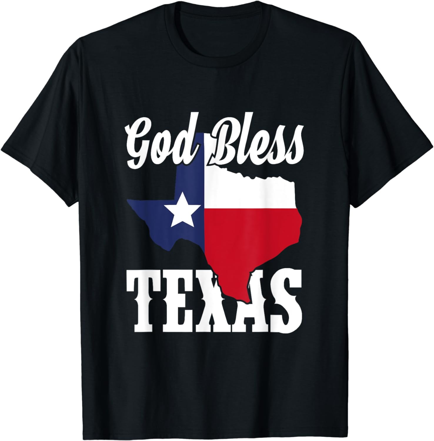 Texas Flag Patriotic Texan United States God Bless Texas T-Shirt ...