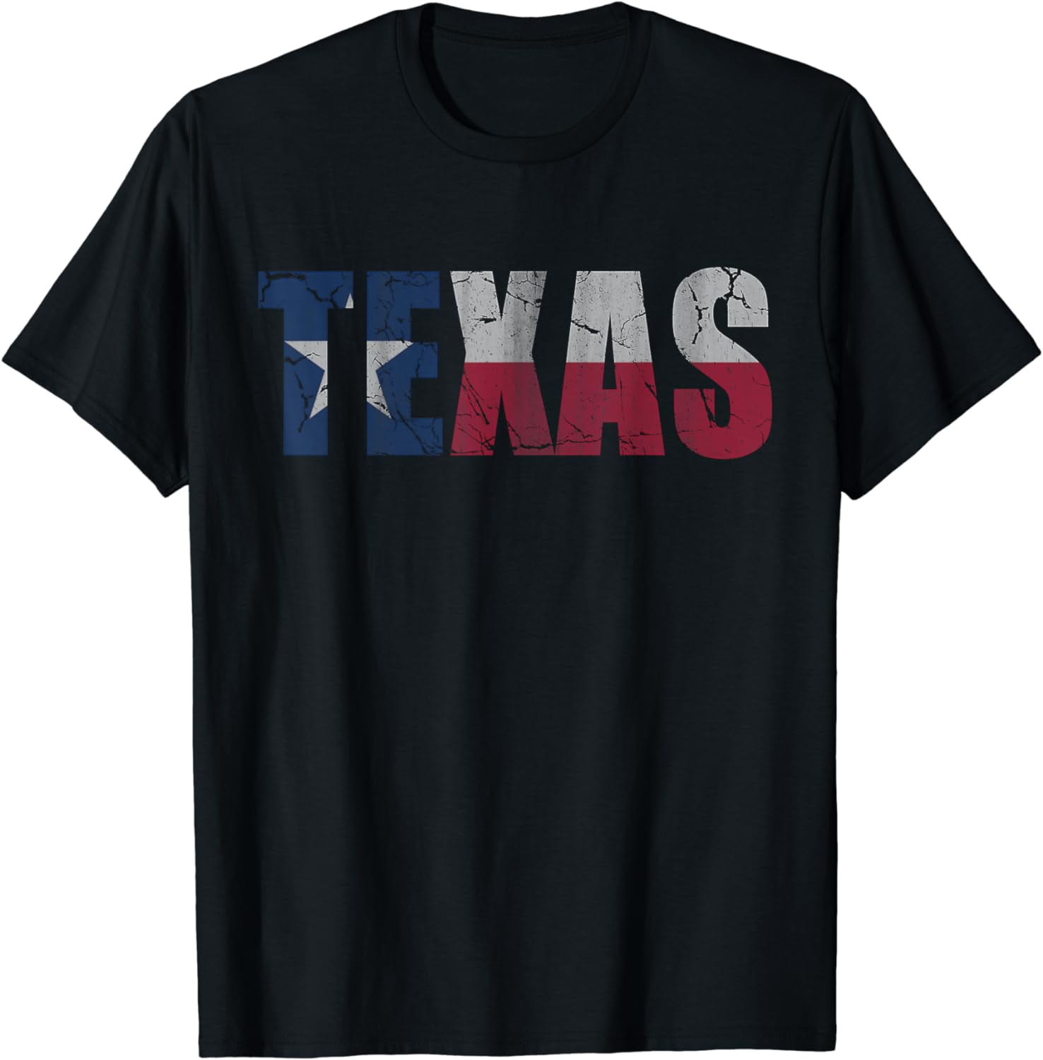 Texas Flag Retro Fade Home Love Family Texan Vintage T-Shirt - Walmart.com