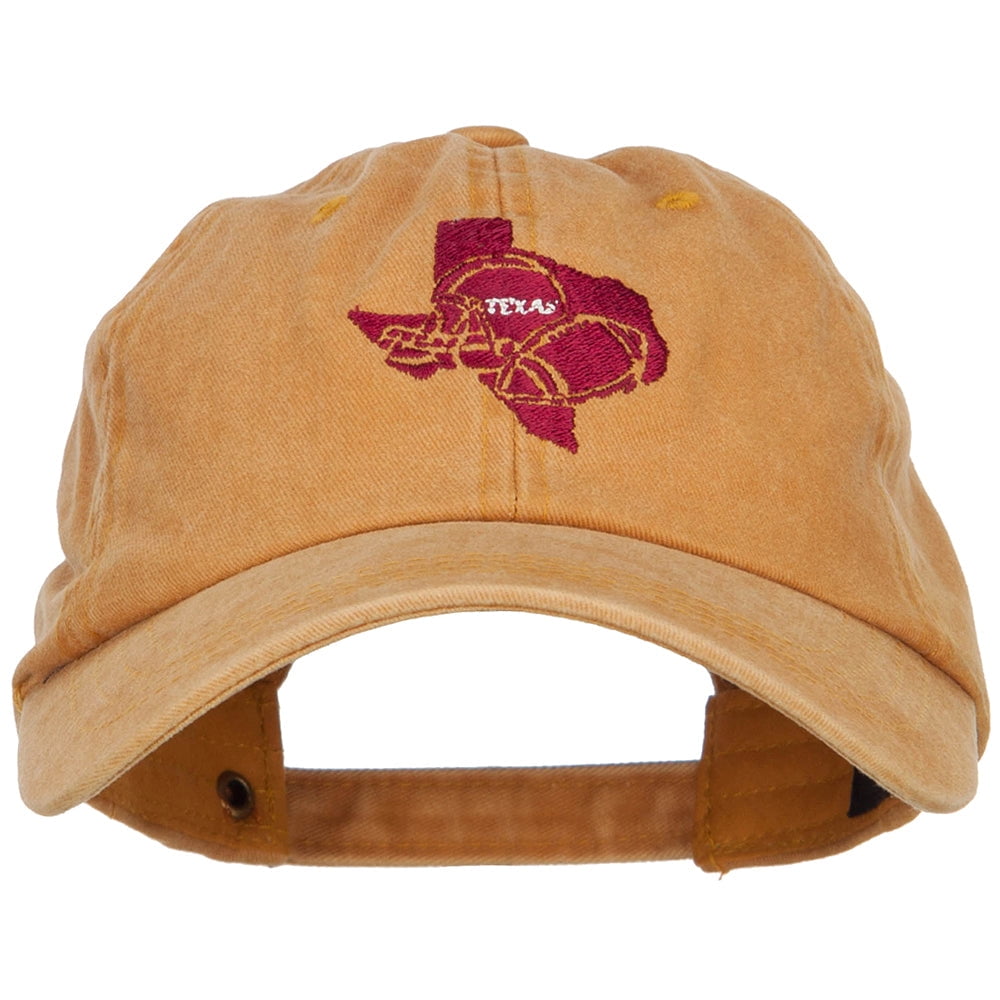 Texas Football State Map Embroidered Unstructured Cap - Gold OSFM ...