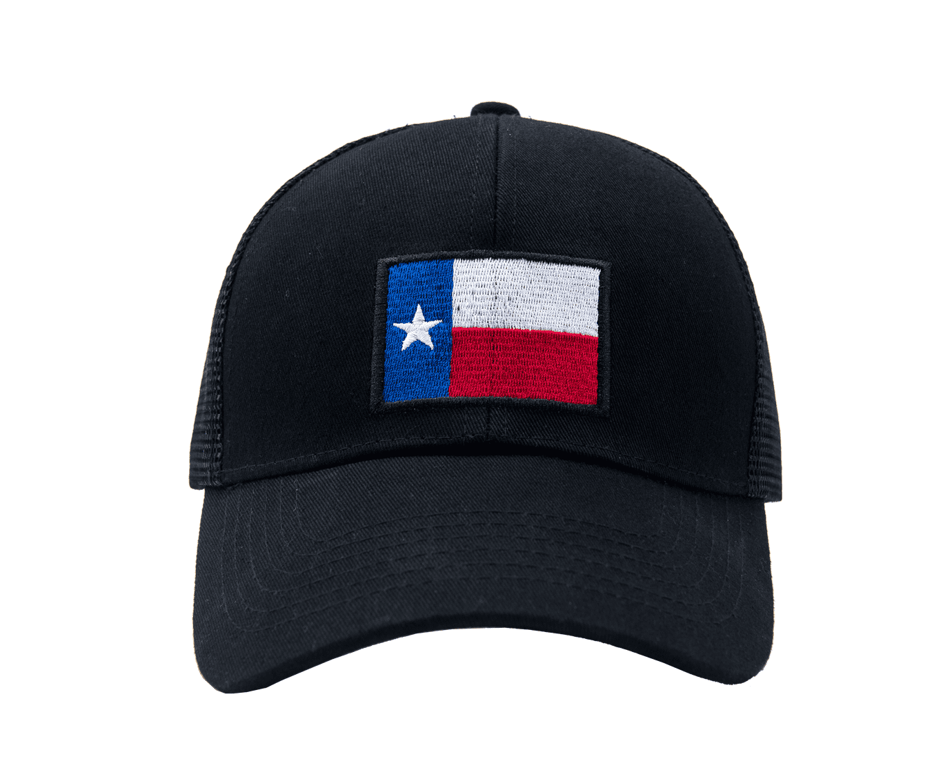 Texas Hats Texas Lag Patch Baseball Cap - Black Trucker Mesh Snapback ...