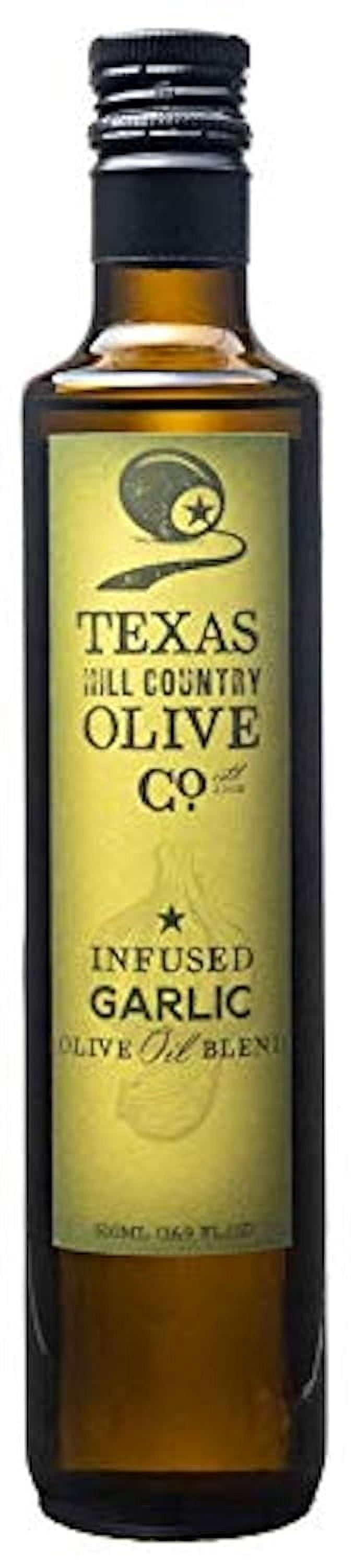 Texas Hill Country Olive Co Garlic Infused Olive Oil - Cold Pressed ...