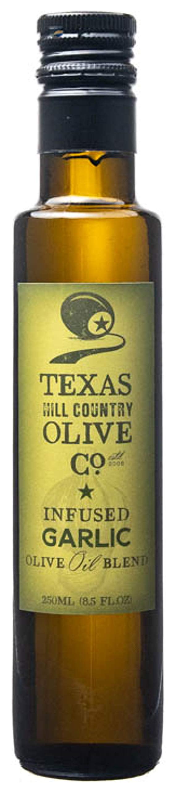 Texas Hill Country Olive Co Garlic Infused Olive Oil - Cold Pressed ...