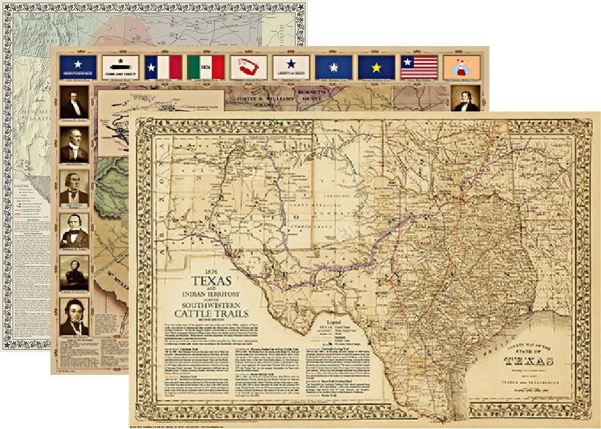 Texas History - 3 Map Classroom Bundle - Includes a Texas Revolution ...