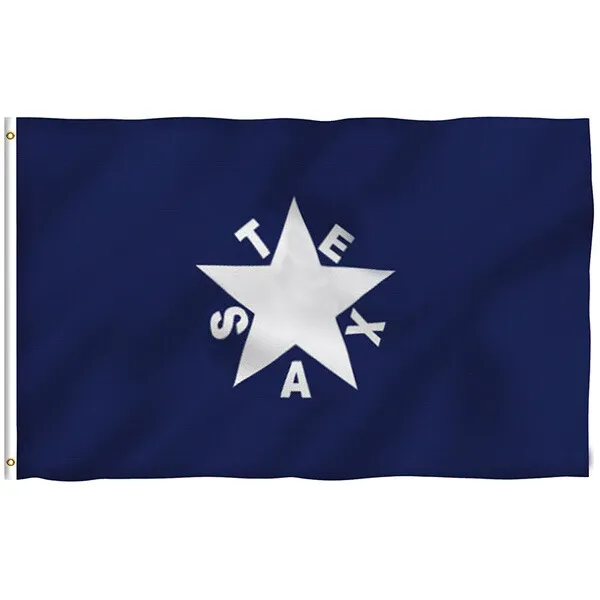 Texas History Flag Lorenzo De Zavala 3x5FT Southern Hispanic Star ...