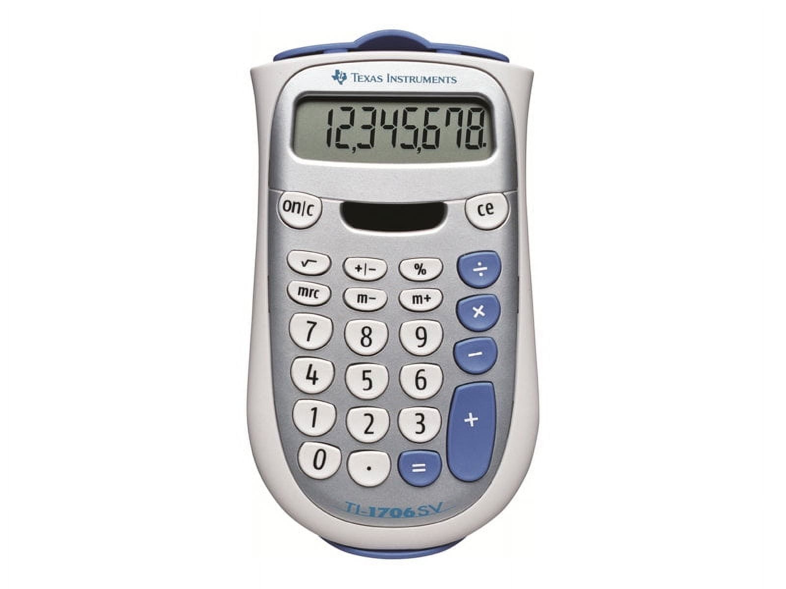 Texas Instruments-1706SV 8 Digit Basic Handheld Calculator - Walmart.com
