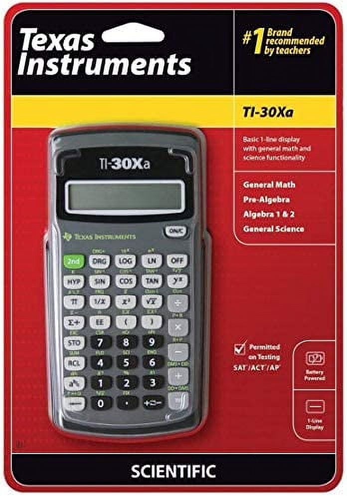 Texas Instruments TI-30XA Student Scientific Calculator, Black ...