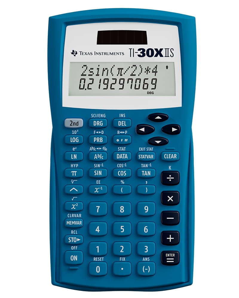 Texas Instruments TI-30XIIS Scientific Calculator, Blue - Walmart.com