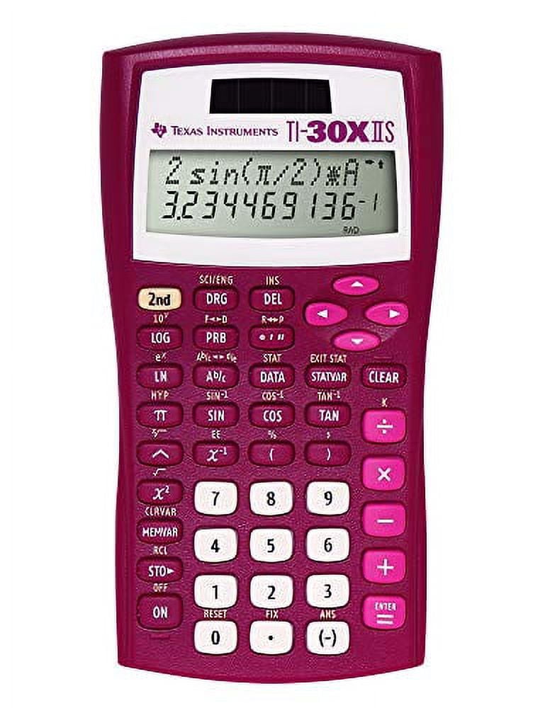 Texas Instruments TI-30XIIS Scientific Calculator, Raspberry - Walmart.com