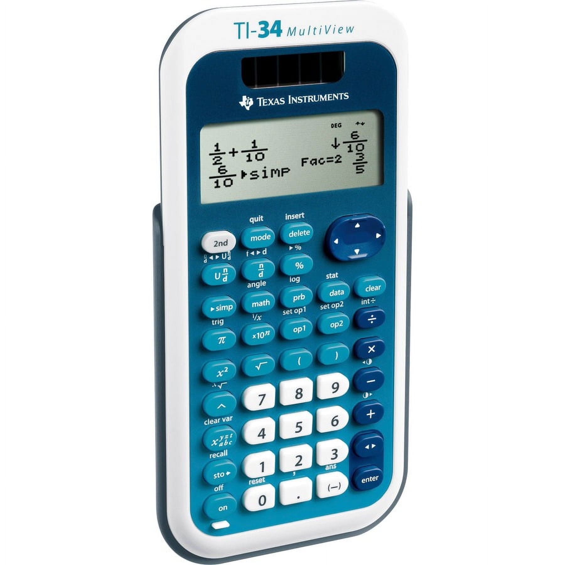 Texas Instruments TI-34 Solar Powered MultiView Scientific Calculator ...