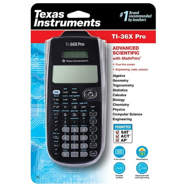 Texas Instruments TI-36X Pro Four-line Scientific Calculator High ...