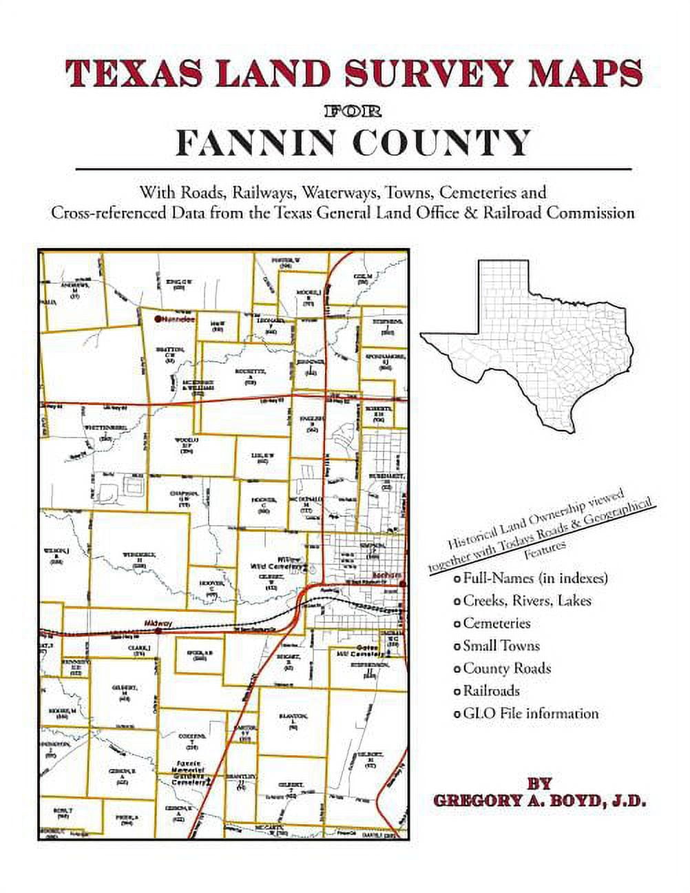 Texas Land Survey Maps for Fannin County (Paperback) - Walmart.com