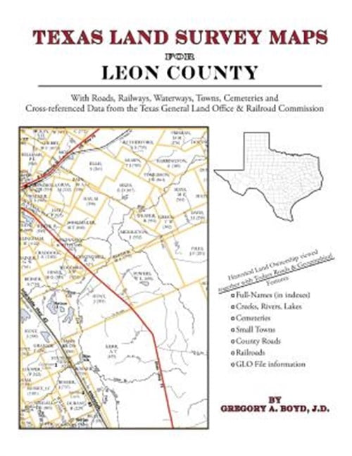 Texas Land Survey Maps for Leon County (Paperback) - Walmart.com