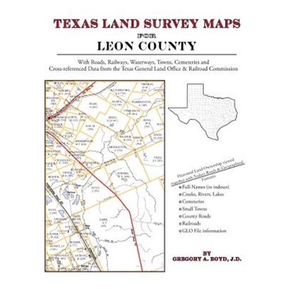 Texas Land Survey Maps for Leon County (Paperback) - Walmart.com