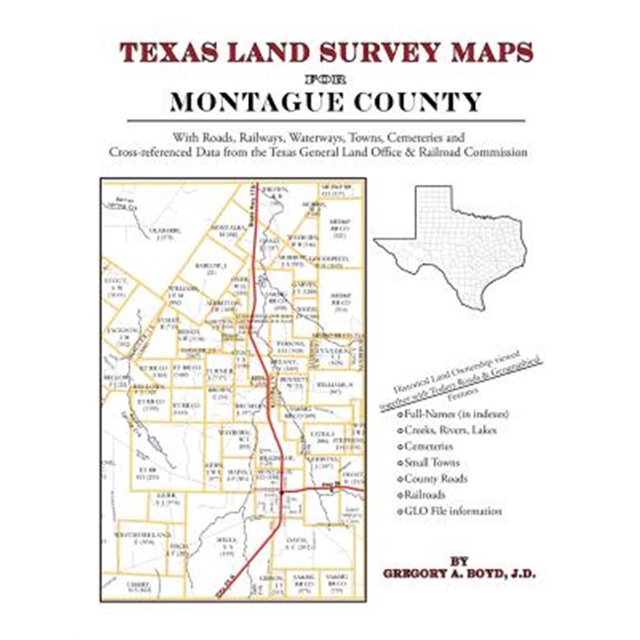 Texas Land Survey Maps for Montague County - Walmart.com