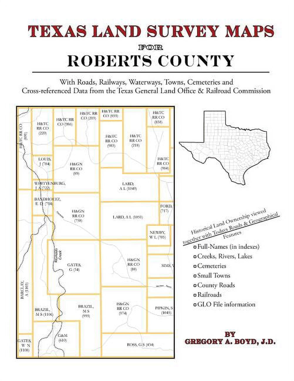 Texas Land Survey Maps for Roberts County (Paperback) - Walmart.com