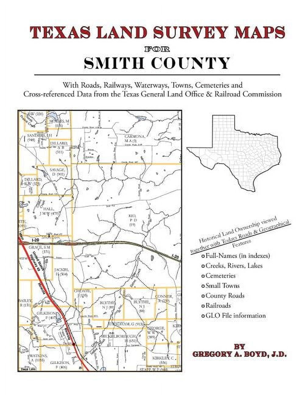 Texas Land Survey Maps for Smith County (Paperback) - Walmart.com